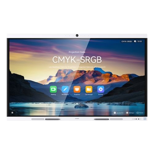 65 inch interactive screen, touchscreen, 4K UHD, D-LED, Wi-Fi 6, camera ...