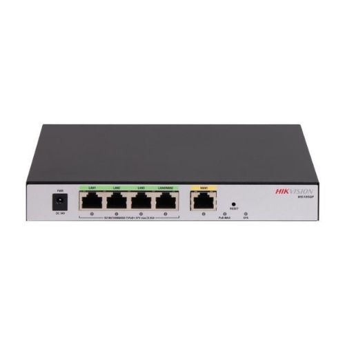Router 4 Gigabit LAN ports PoE, 1/2 Gigabit WAN ports - HIKVISION DS ...